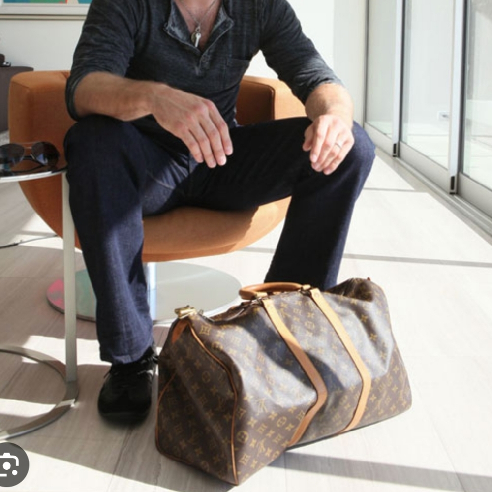 Louis Vuitton Lv Boston Keepal Classic Signature - Gem